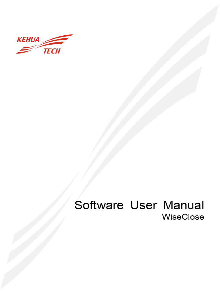WiseClose Software User Manual | PDF | Microsoft Windows | File Transfer Protocol