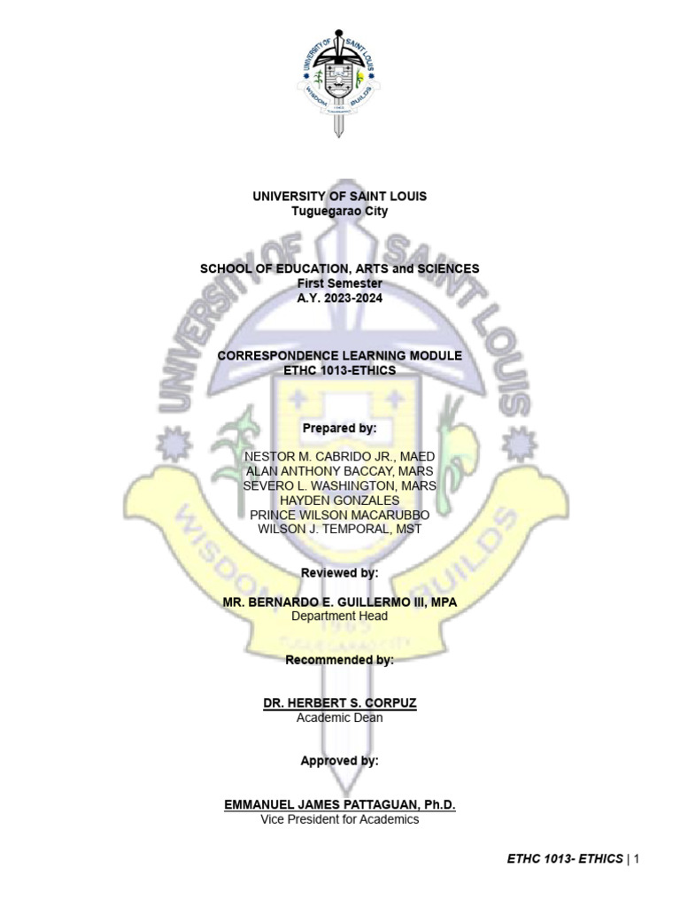 Module-Ethc 1013 Week 15 | PDF | Globalization | Poverty