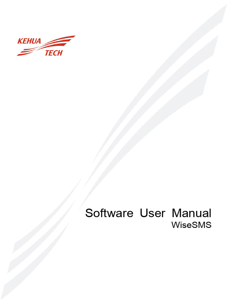 WiseSMS Software User Manual | PDF | Microsoft Windows | Server (Computing)