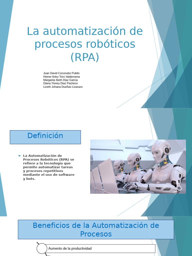 La Automatización de Procesos Robóticos (RPA) FINAL | PDF | Inteligencia artificial ...