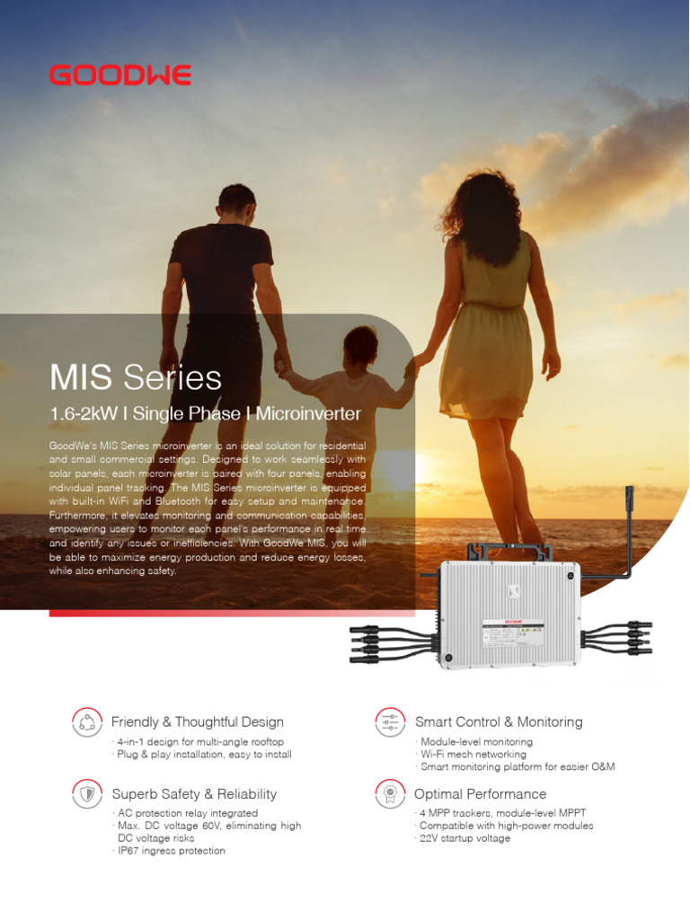 GoodWe GW200-MIS - Datasheet-EN | PDF | Electrical Engineering | Power (Physics)
