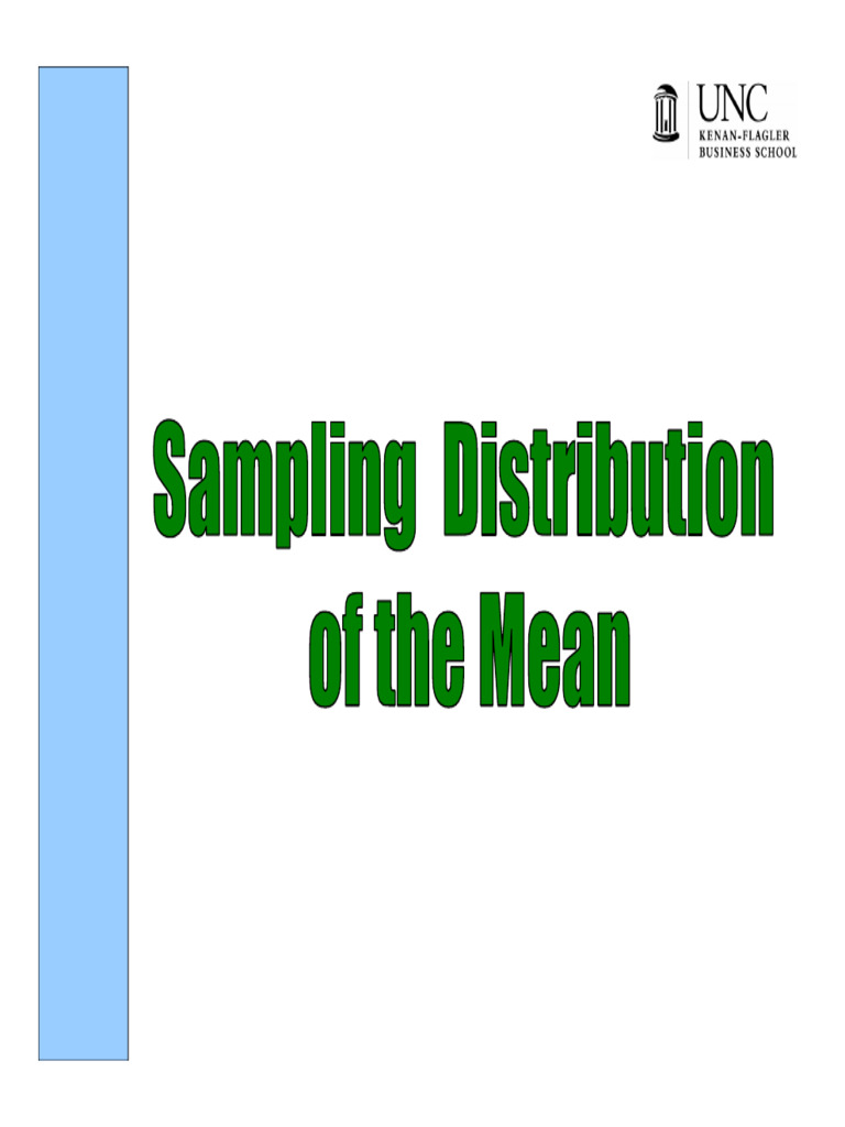 Week 1 - SamplingDistributionMean | PDF | Standard Error | Standard Deviation