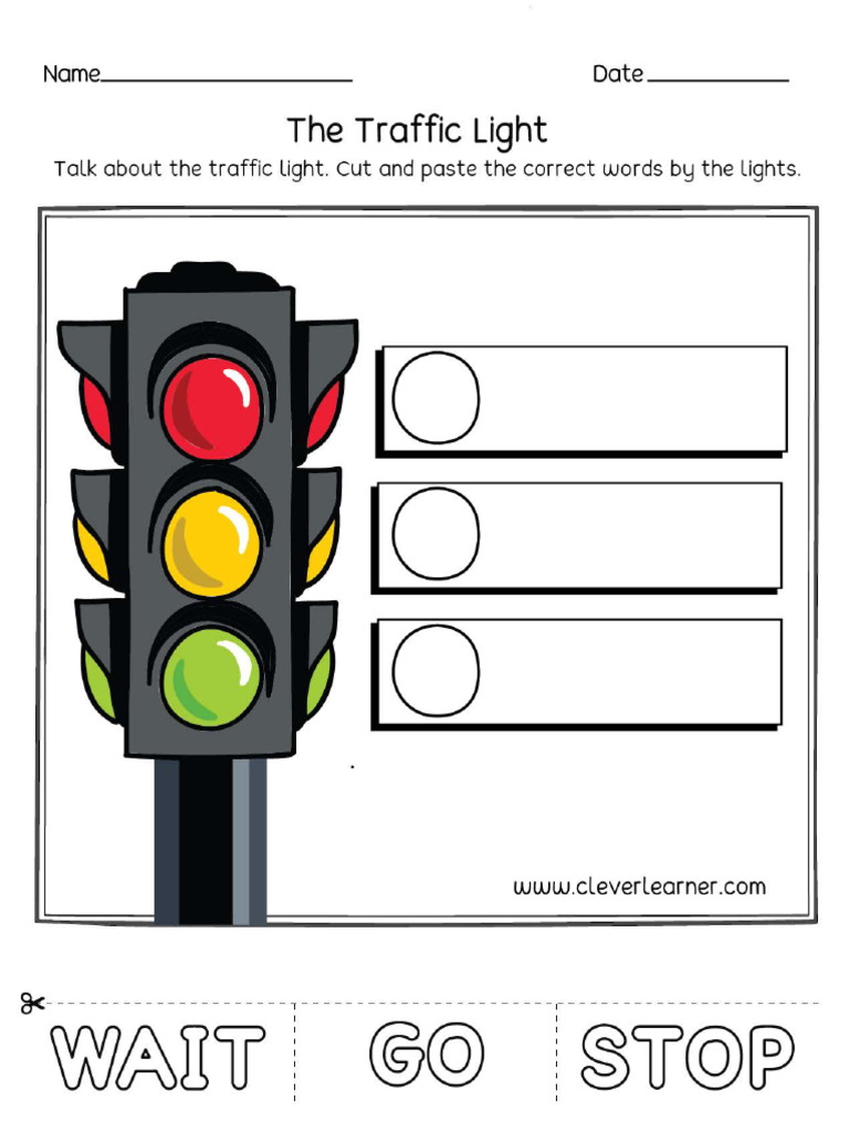 Traffic Light Activities For Preschool Kids | PDF
