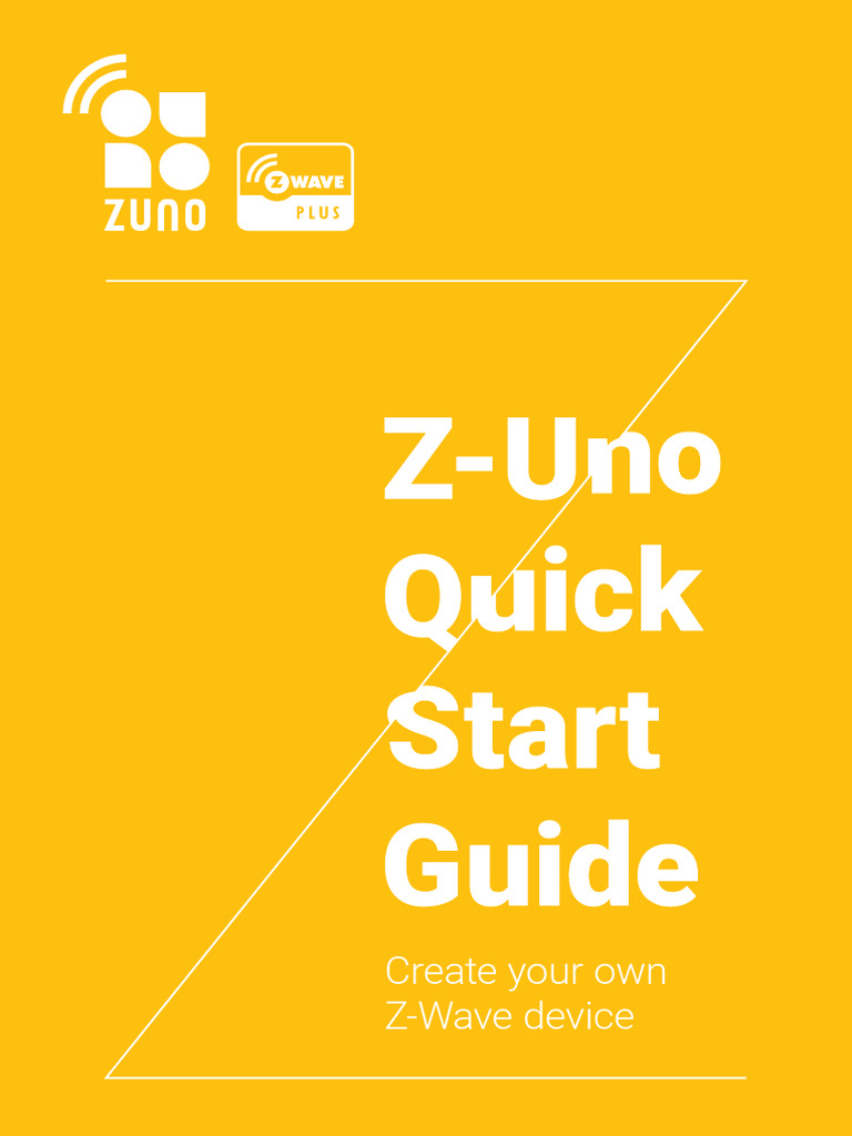Z-Uno-Quick-Start-Guide | PDF | Arduino | Usb