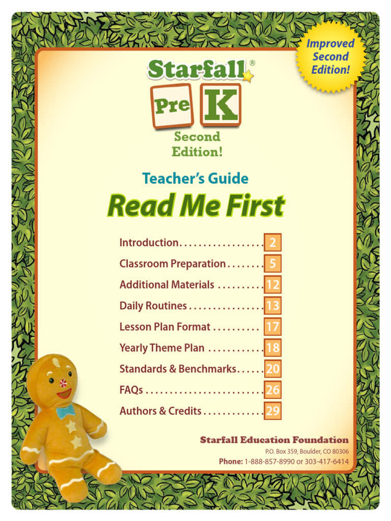 prek_read_me_first | PDF | Learning | Literacy