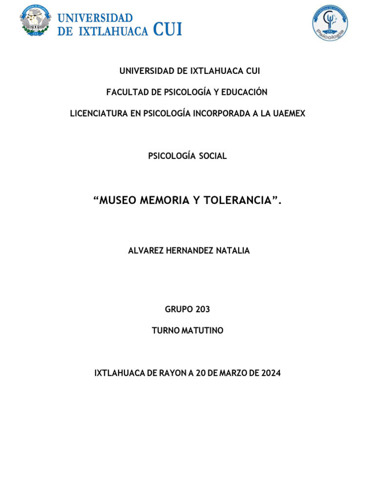 Museo Memoria Y Tolerancia | PDF | Hutu | Tutsi