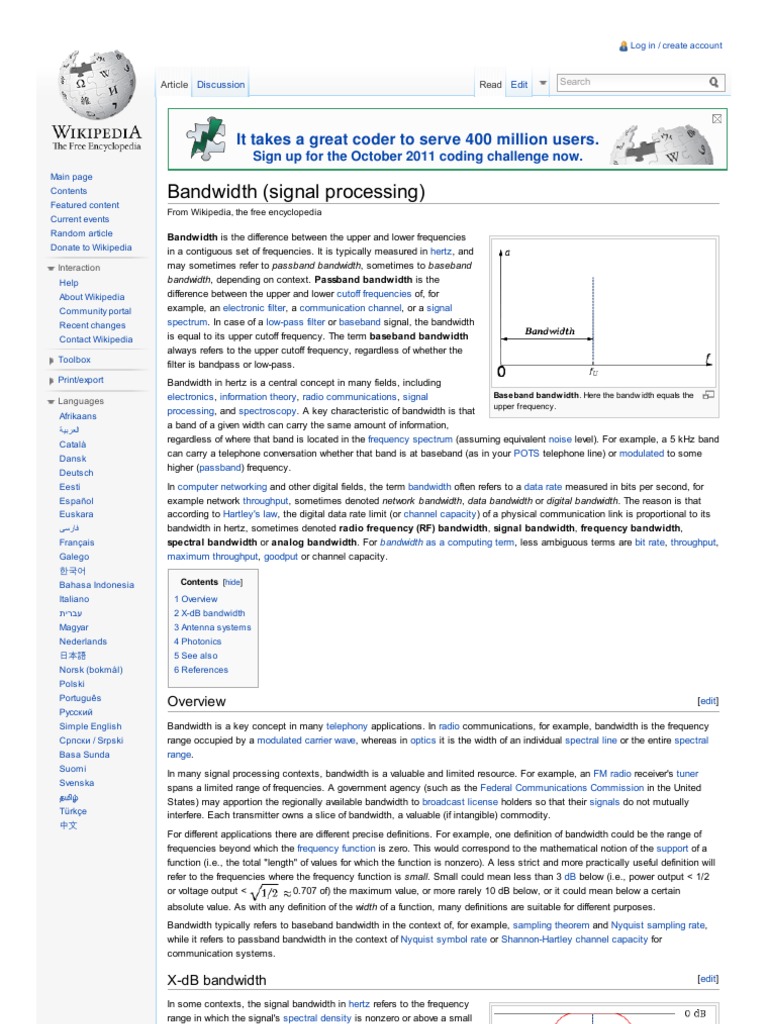 Bandwidth Signal Processing It Takes A Great Coder To Serve 400 Million Users Pdf 