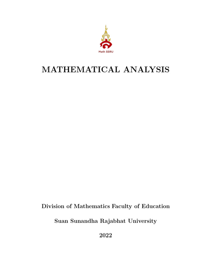 MathAnalysisComplete | PDF | Mathematical Proof | Continuous Function
