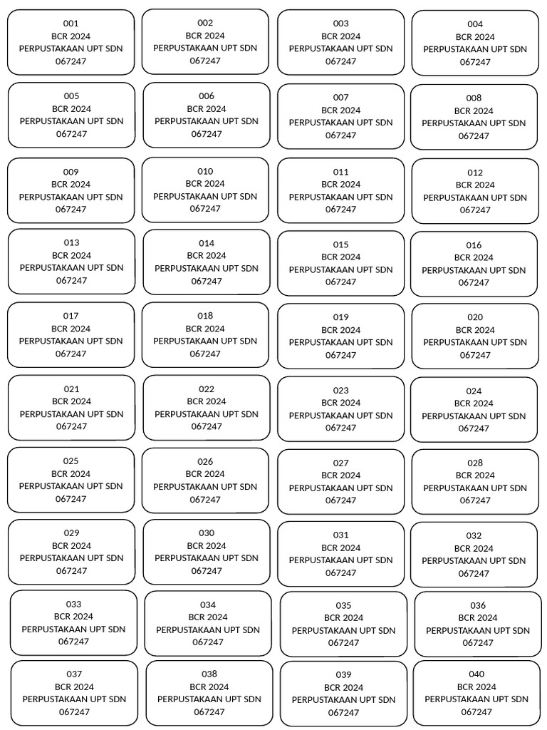 Kode Buku Perpustakaan 47 | PDF