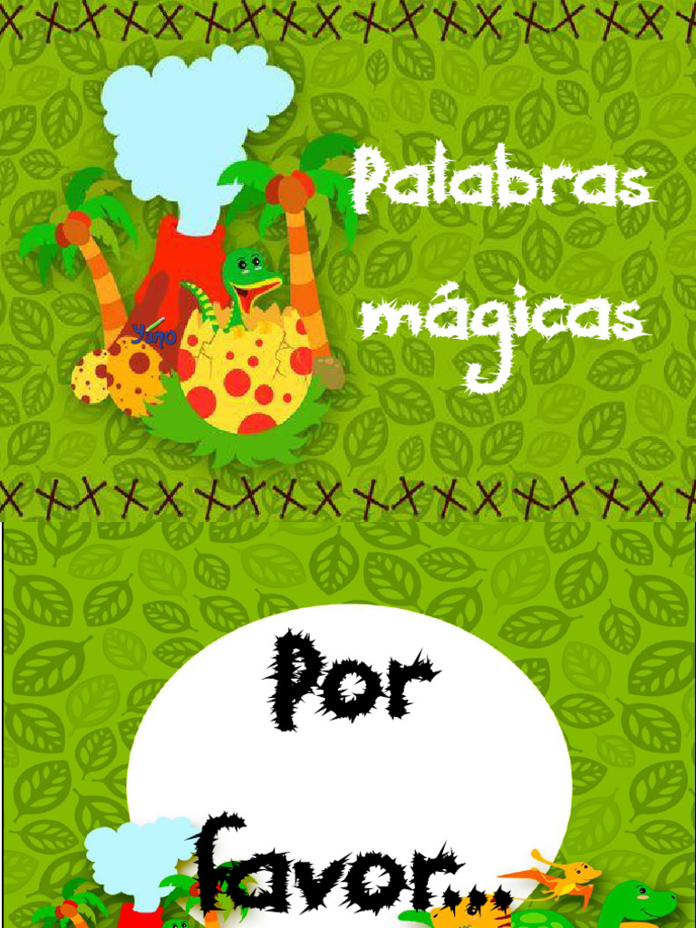 Palabras Magicas Dinosaurios | PDF