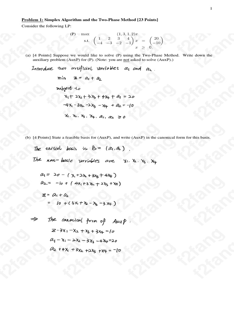 Finalp3 Pdf Linear Programming Computational Science 