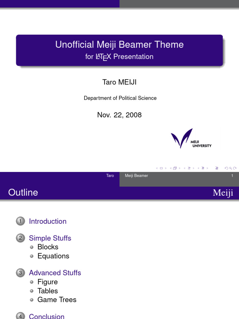 Beamer Meiji Example | PDF | Statistical Inference | Statistical Theory