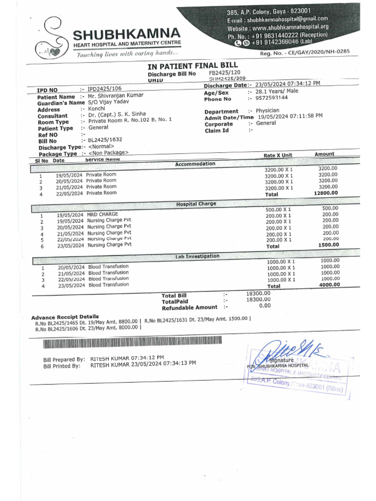 Final Bill | PDF