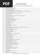 100 Fun DnD Curses List | PDF
