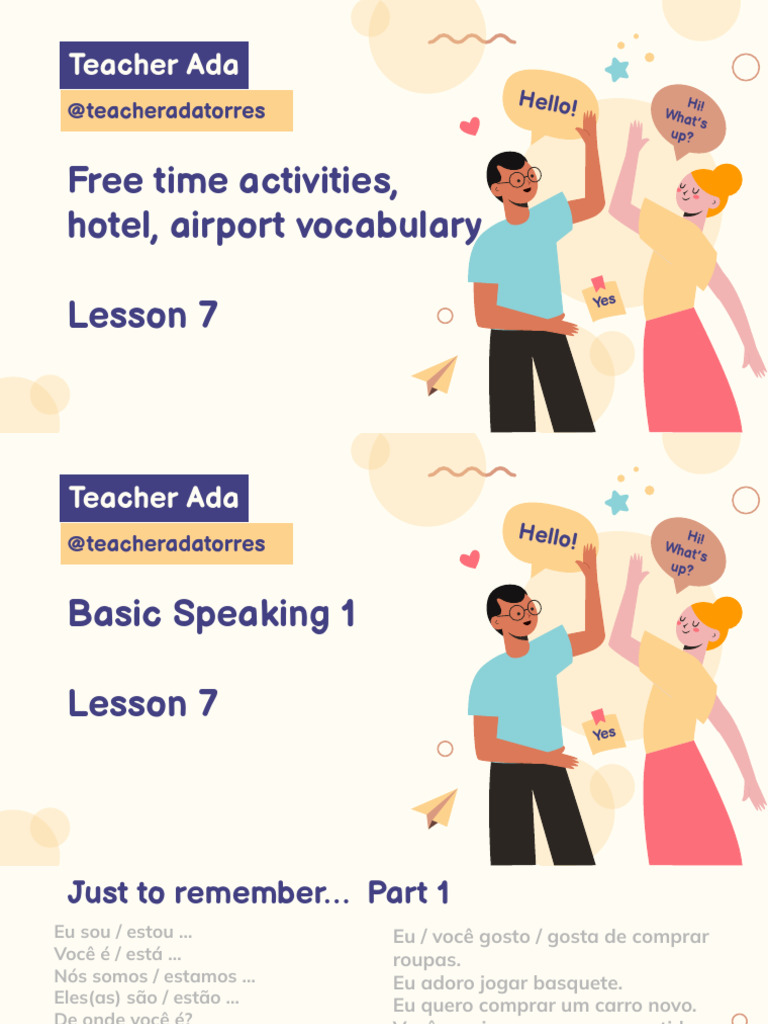 Lesson 7 - Teacher Ada | PDF | Entretenimento