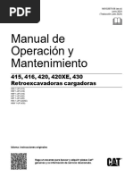 416, 420, 430 Retrocargadora Cat Manual de Operacion y Mantenimiento | PDF | Información