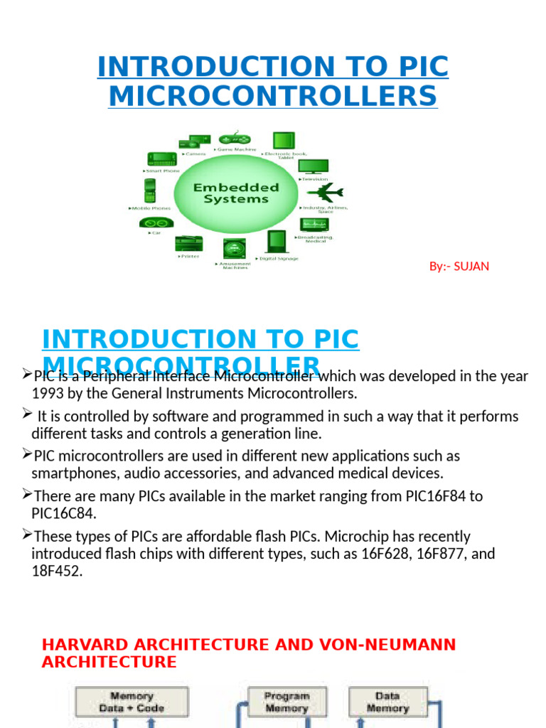 Introduction To Pic Microcontrollers | PDF | Microcontroller | Central Processing Unit
