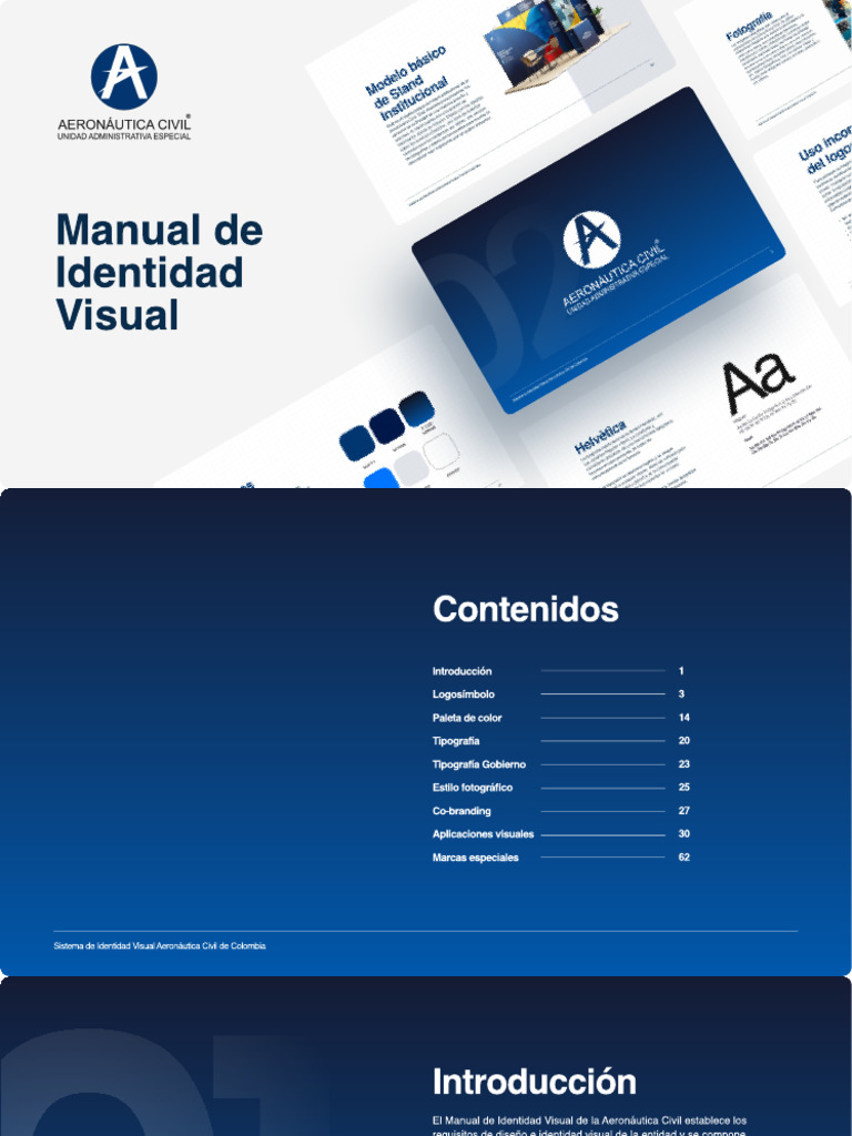 Manual de Identidad Visual Aeronáutica Civil | PDF | Color | Colombia