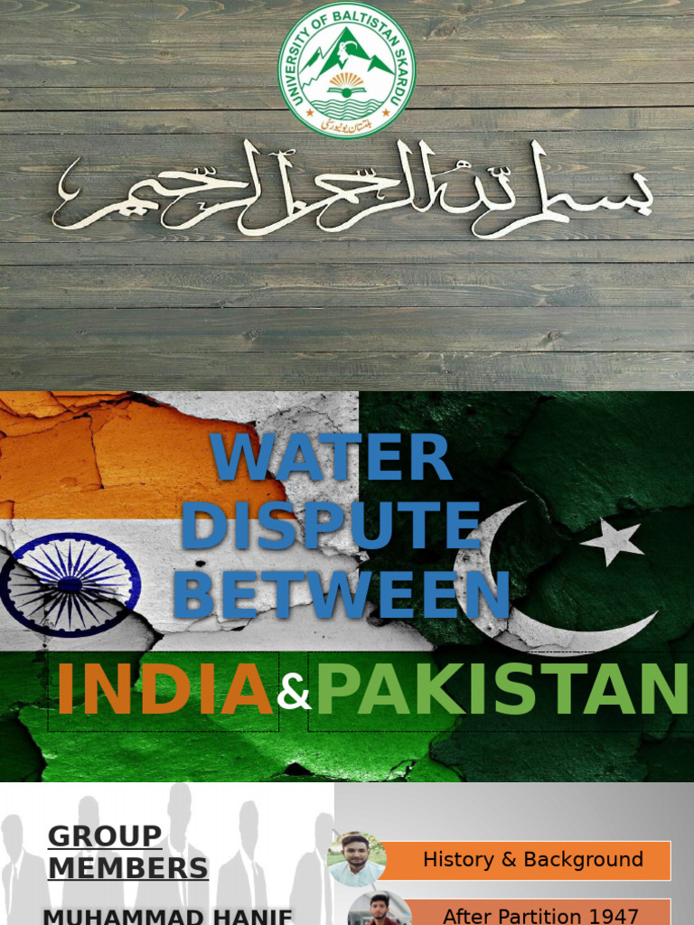 India-Pakistan Water Dispute Overview | PDF | Indus River | Pakistan