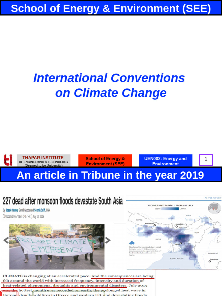 Conventions On Climate Change | PDF | Kyoto Protocol | Climate Change