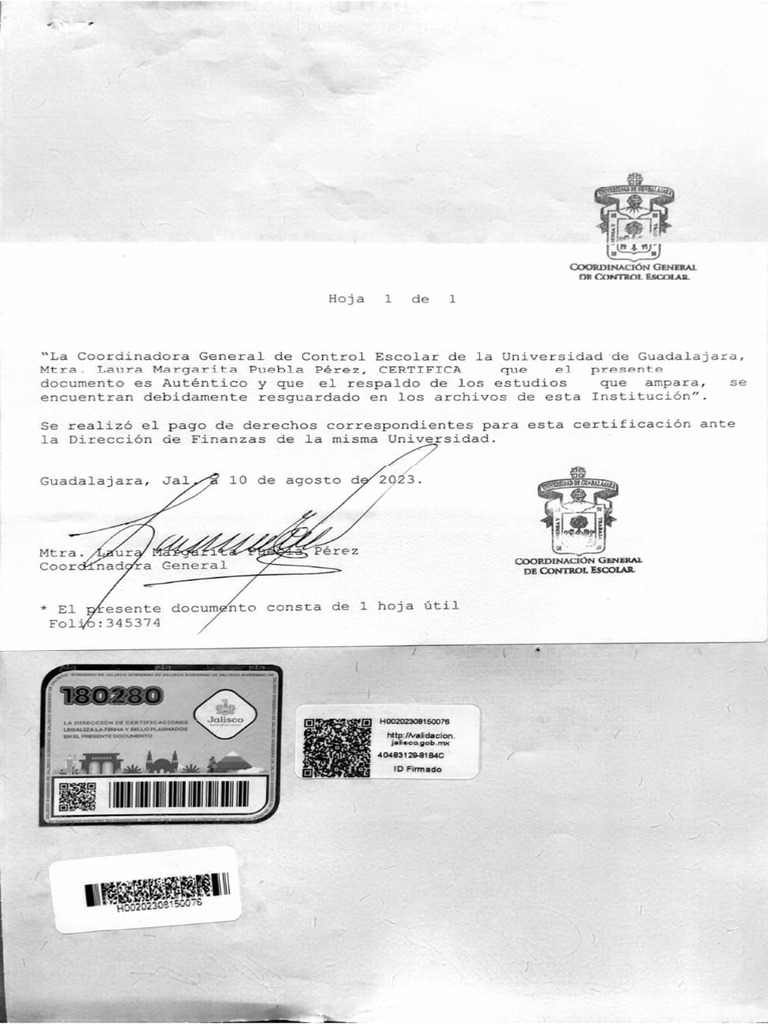 Certificado Elena 2 | PDF