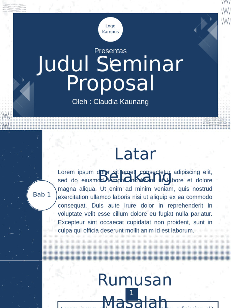 Biru Putih Abstrak Minimalis Seminar Proposal Presentasi - 20240727 - 093849 - 0000 | PDF