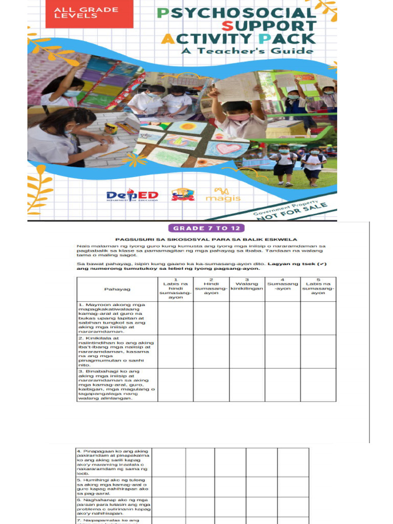 Psychosocial Support | PDF