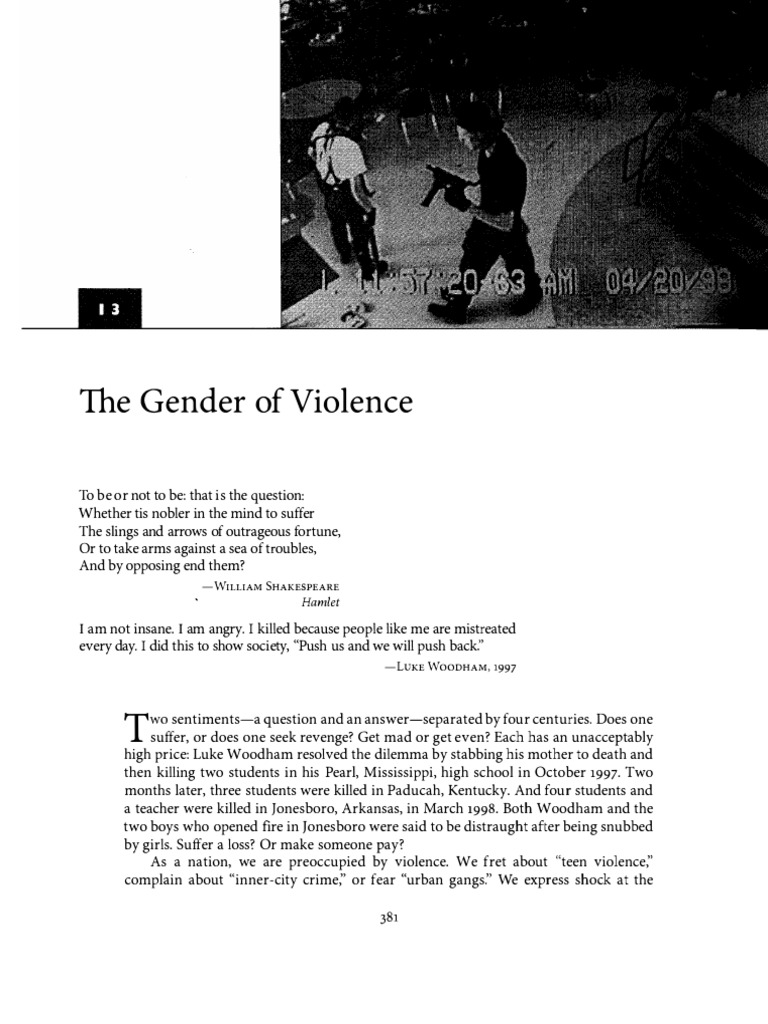 GROUP 6 The Gender of Violence | PDF | Violence | Aggression