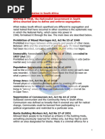The Group Areas Act | PDF | Apartheid | South Africa