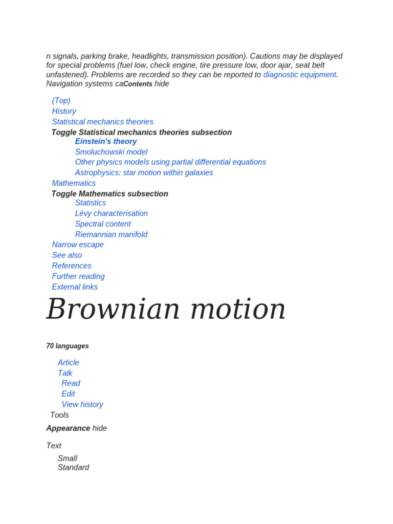 Stochastic Process Pdf Waveguide Brownian Motion