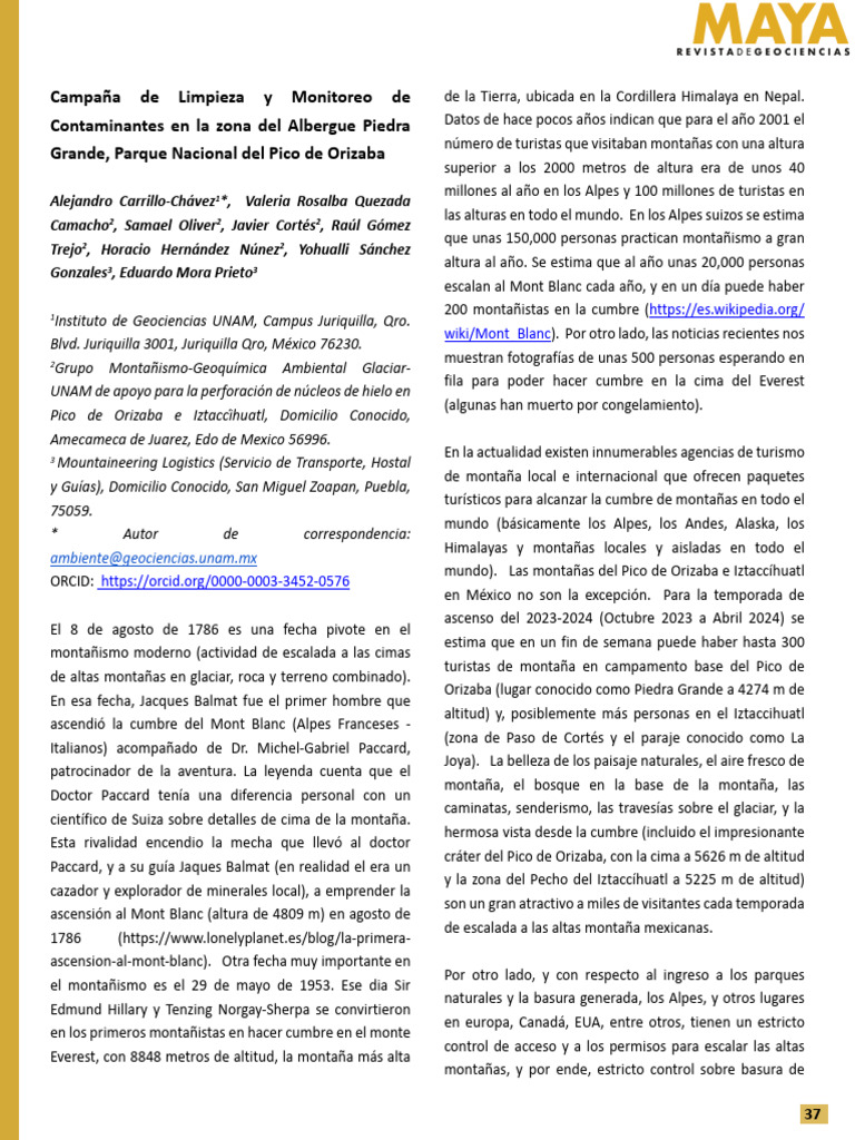 El Eclipse Del 2024. Revista Maya | PDF | Residuos | Montañas