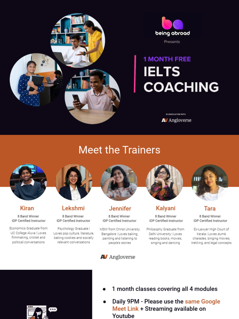 Day 1 Notes - IELTS Coaching Being Abroad | PDF | International English ...