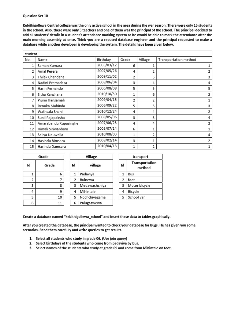 Question Set 10 | PDF | Data Management | Information Technology