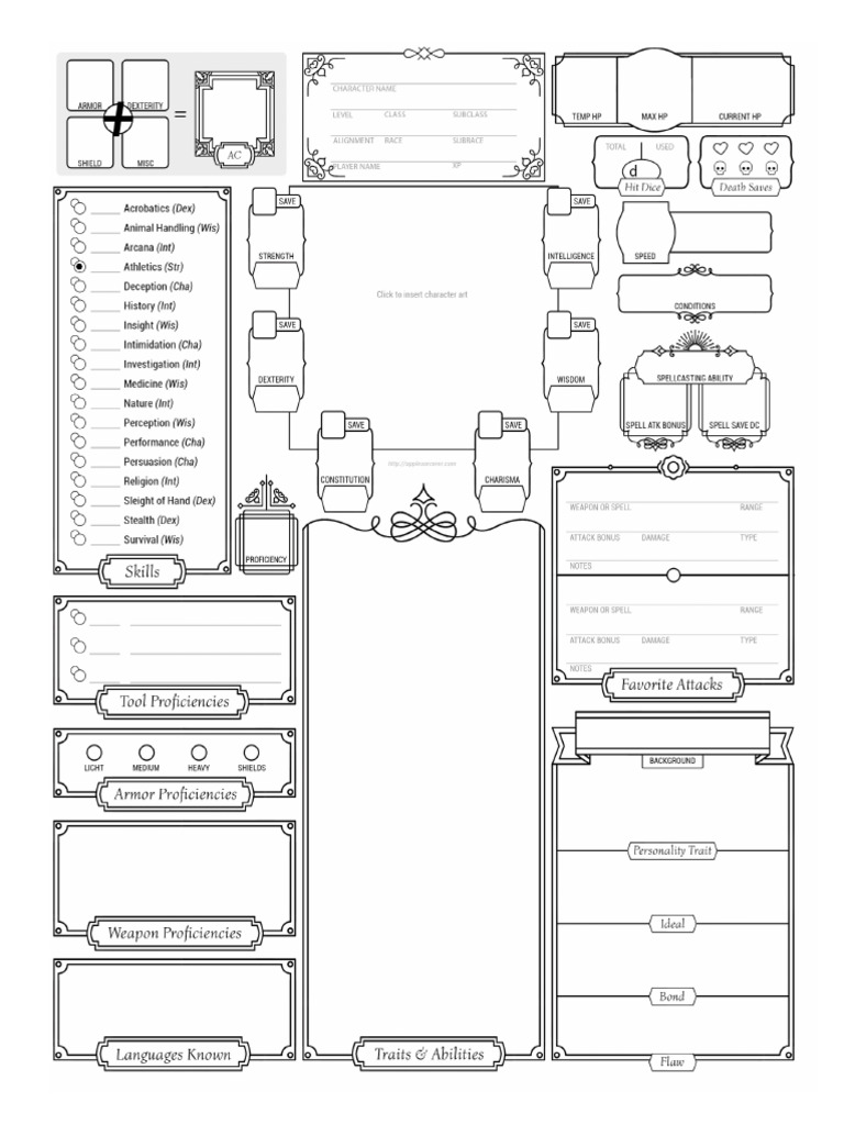Character Sheet Interactive v2 | PDF