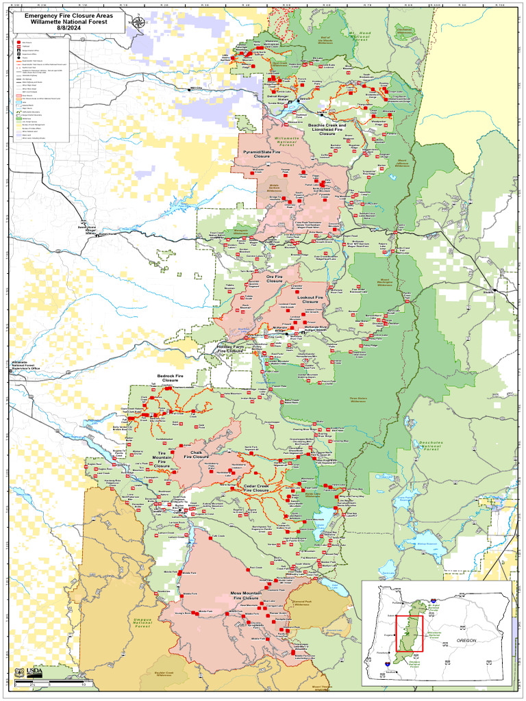 Willamette National Forest Closure Map | PDF