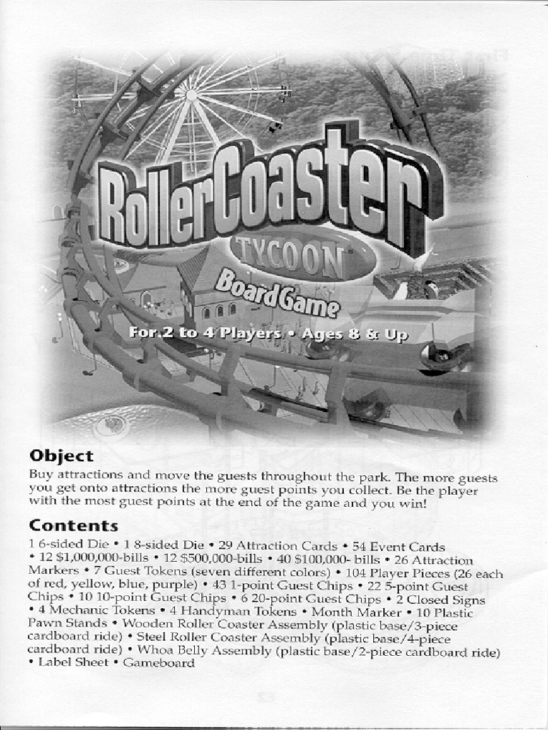 RollerCoaster Tycoon | PDF