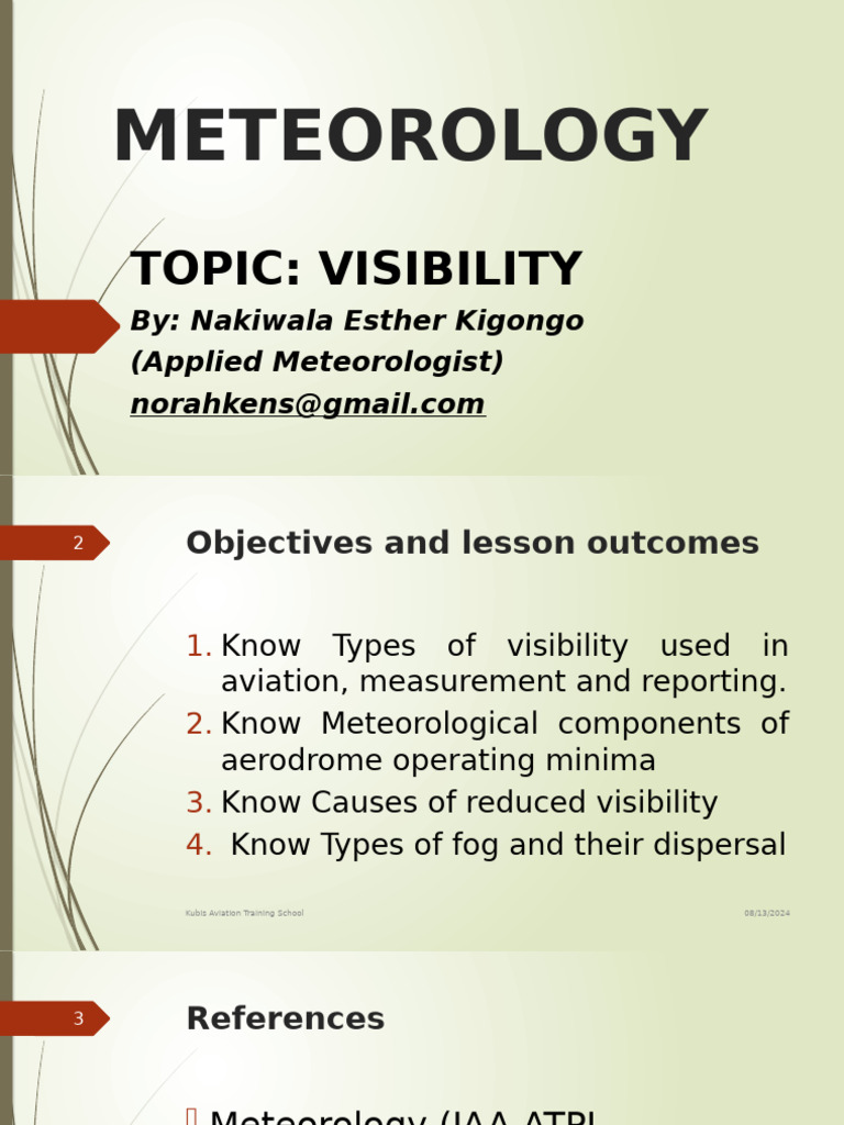 Kubis Visibility | PDF | Fog | Atmosphere Of Earth