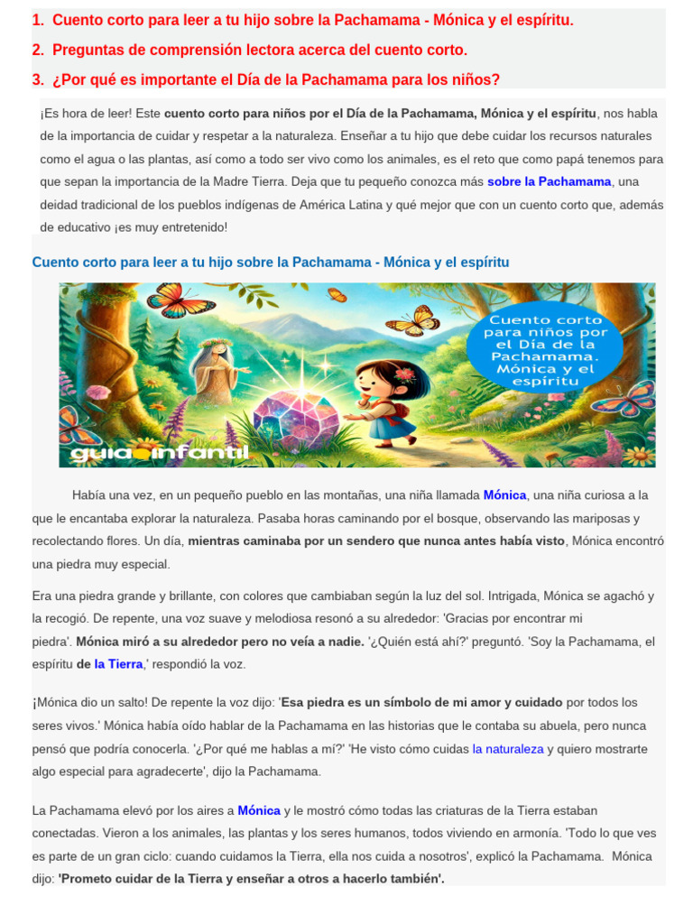 Ficha de Trabajo Pachamama | PDF