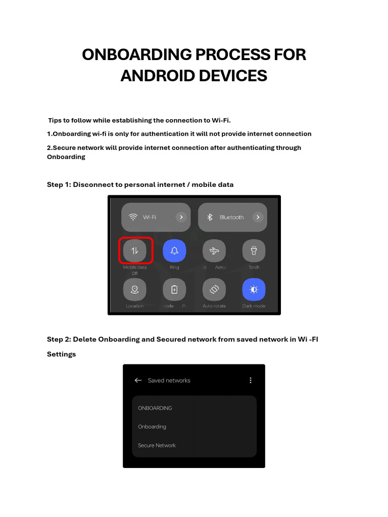 Onboarding Process For Android-1 | PDF | Domain Name System | Cyberspace