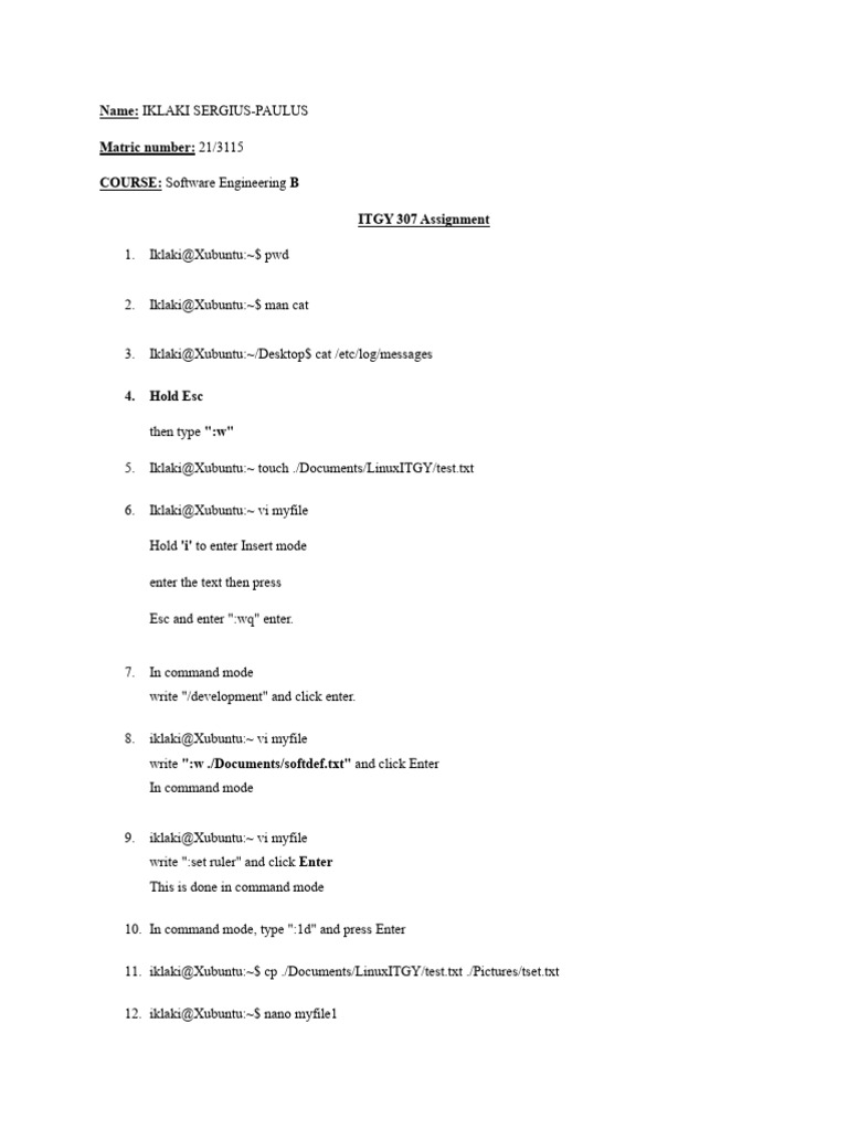 IKLAKI ASSIGNMENT | PDF | Computer File Formats | Text