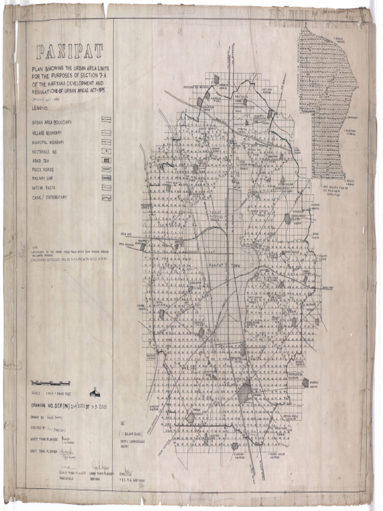 Map of Panipat UA7A | PDF