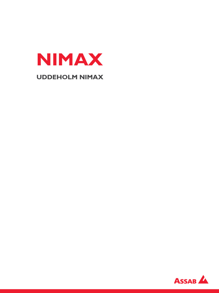 Nimax EN | PDF | Hardness | Heat Treating