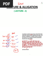 Mixture and Alligation CAT PYQs Questions | PDF | Ratio | Chemistry