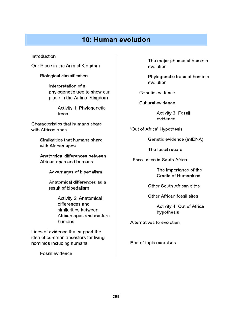Human Evolution | PDF