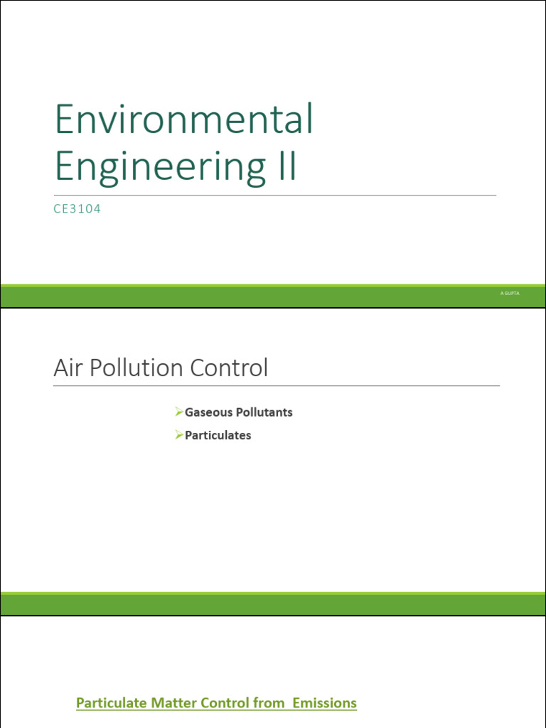 5.control of Emission From Stack | PDF | Particulates | Applied And ...