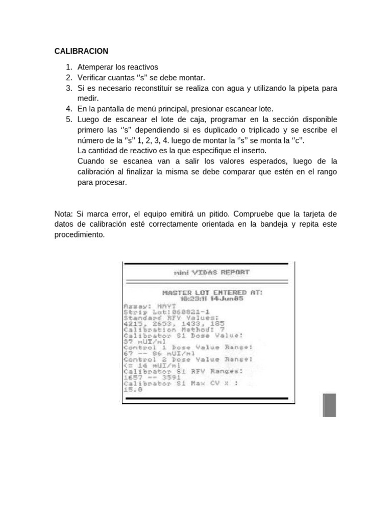mini vidas bg | PDF | Calibración