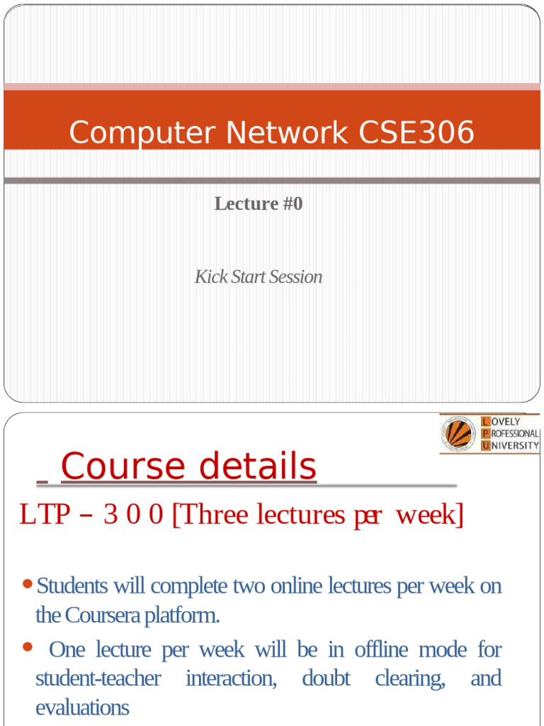 Cse306 Zero Lecture | PDF | Computer Network | Osi Model