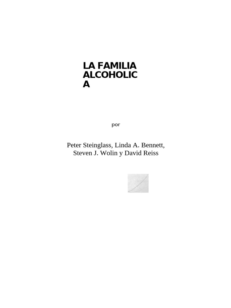 La Familia Alcoholica Peter Steinglass | PDF | Comportamiento | Noé