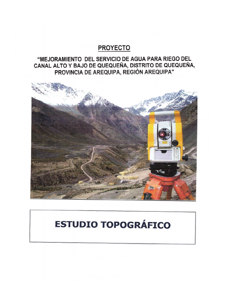 Estudio Topografico | PDF