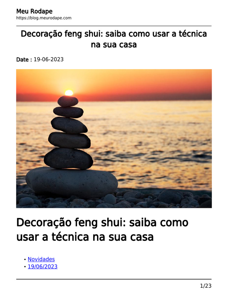 Decoracao Feng | PDF | Cor | China